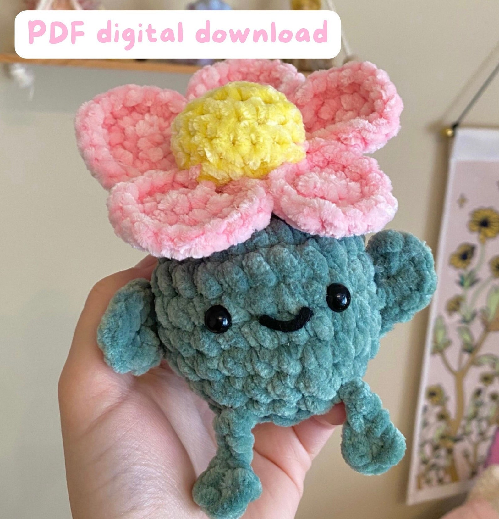 Flower Friend PDF Crochet Pattern (digital Download) - Etsy