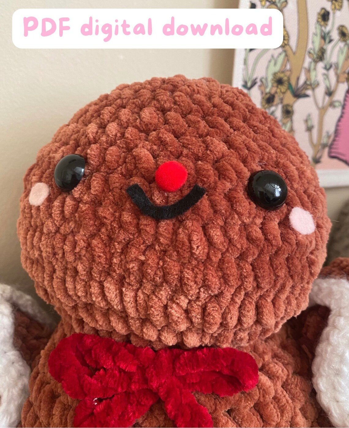 Giant Gingerbread PDF Crochet Pattern (digital Download) - Etsy