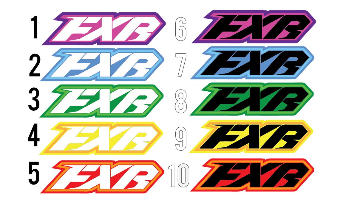 FXR Stickers Outdoors Snowmobile Decals Racing Motocross | Etsy