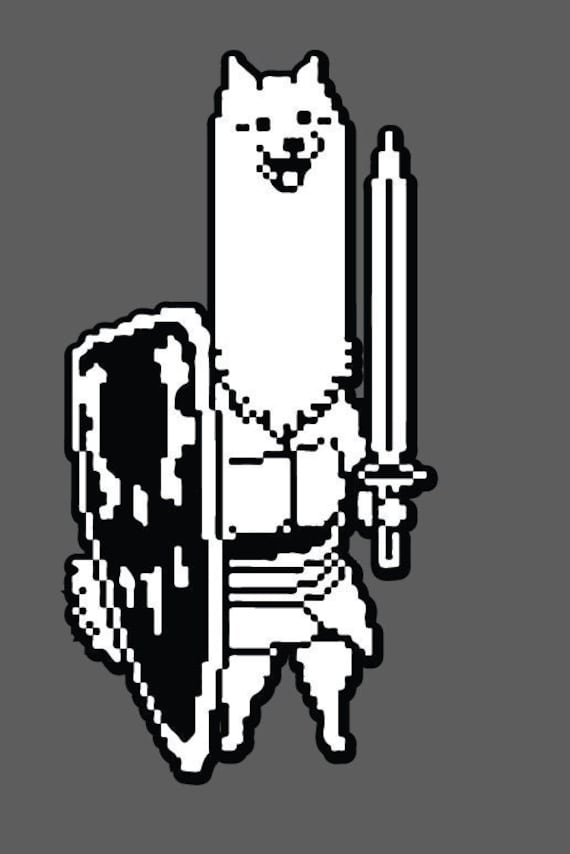 Long Neck Dog Undertale Sticker | Etsy