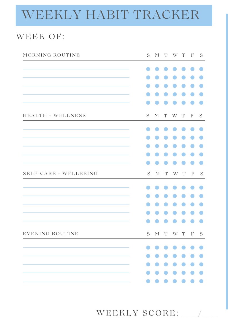 Blue 2023 Planning Templates - Etsy