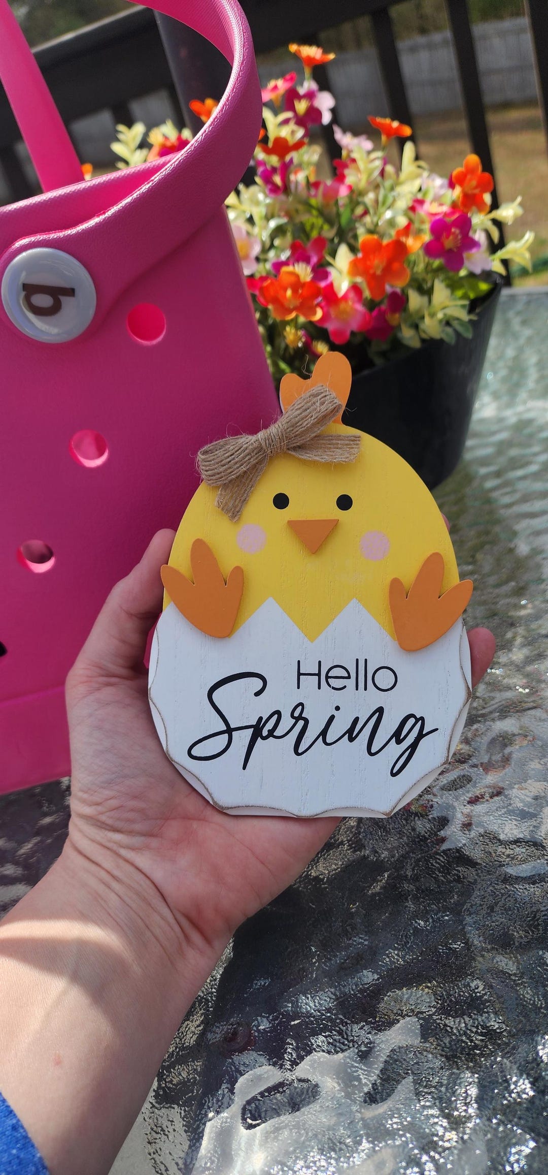 Bogg Bag Chick Theme Button- Easter Theme Bag Charm- 3D Chicken Bogg ...