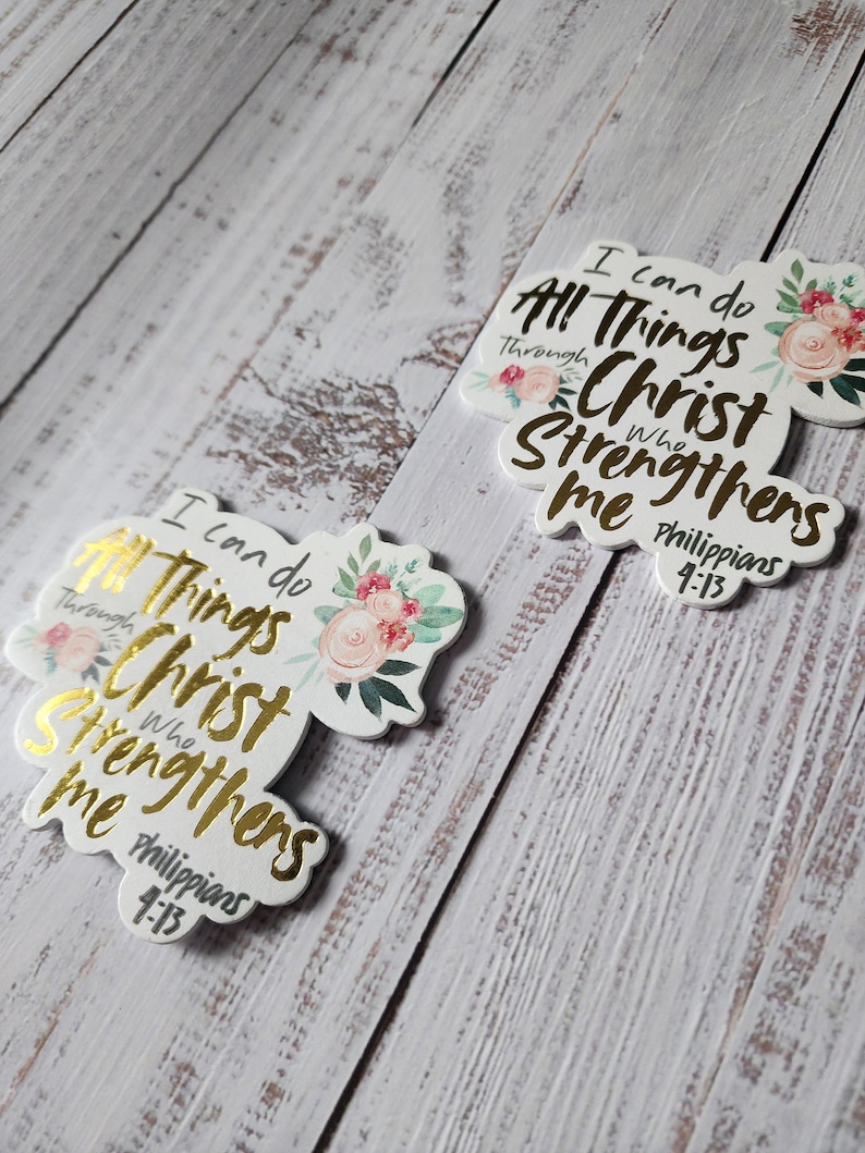 Philippians 4:13 Bogg Bag Button - Bible Verse Charm - Etsy