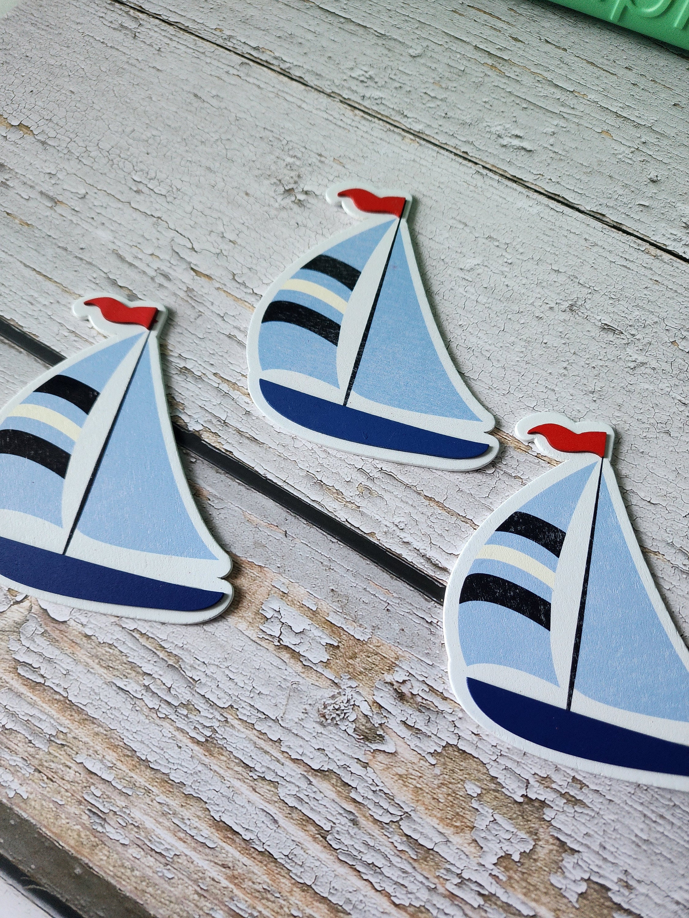 Handmade Boating Bogg Bag Charm - Anchor & Sailboat Button - Etsy