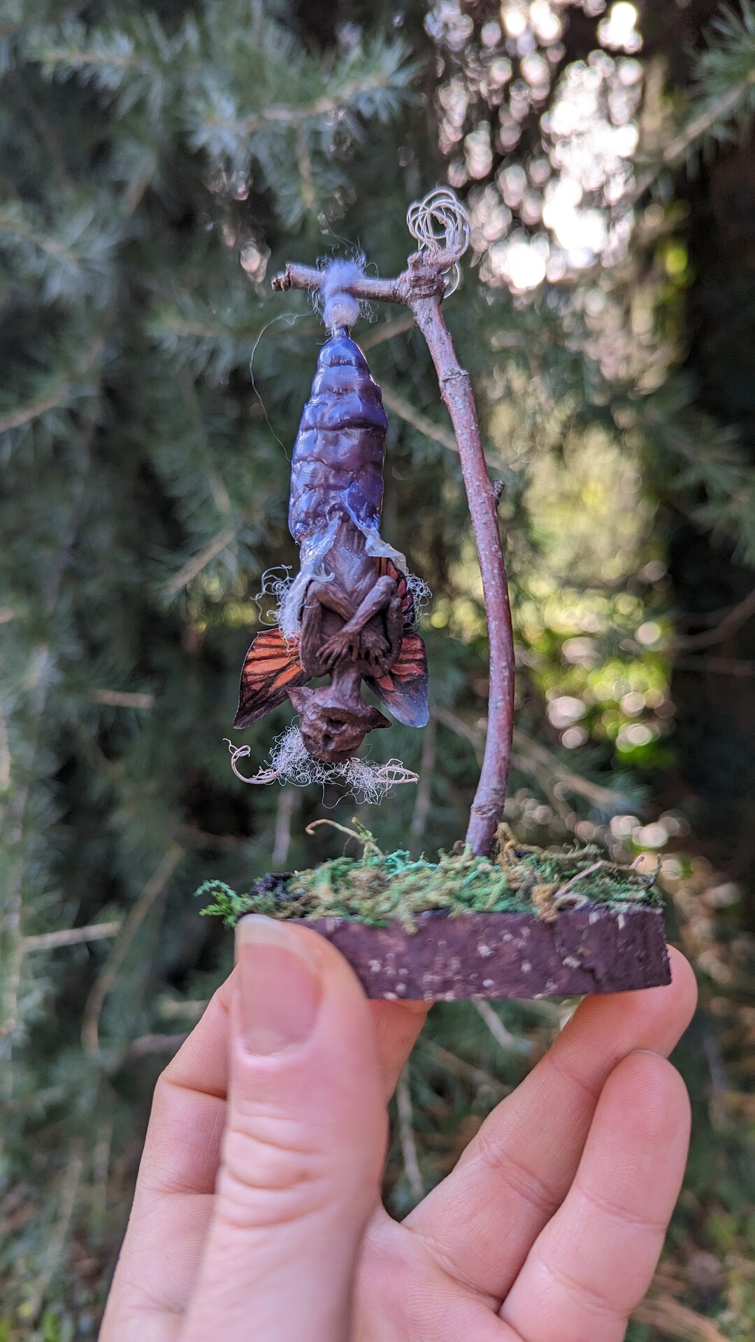 Mummified Fairy Chrysalis, Creepy Polymer Clay Sculpture - Etsy