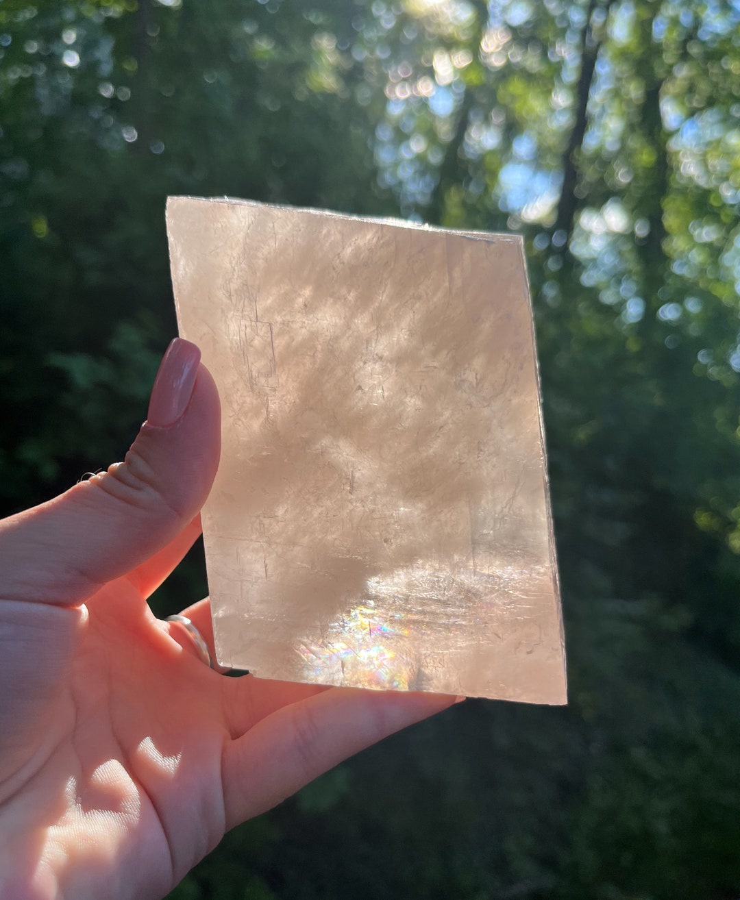 Peach Pink Optical Calcite Freeform - Icelandic Spar - Etsy