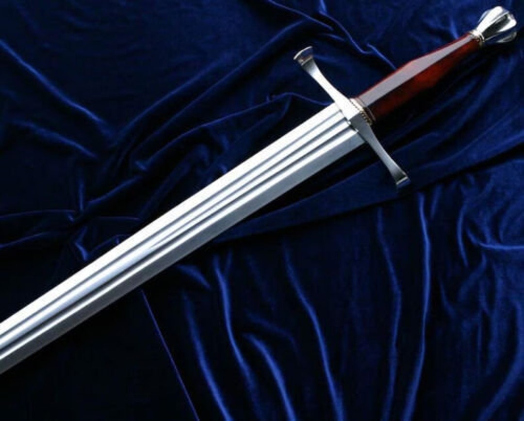 38.0 Custom Handmade 1095 Carbon Steel Sword Knight Sword Medieval ...