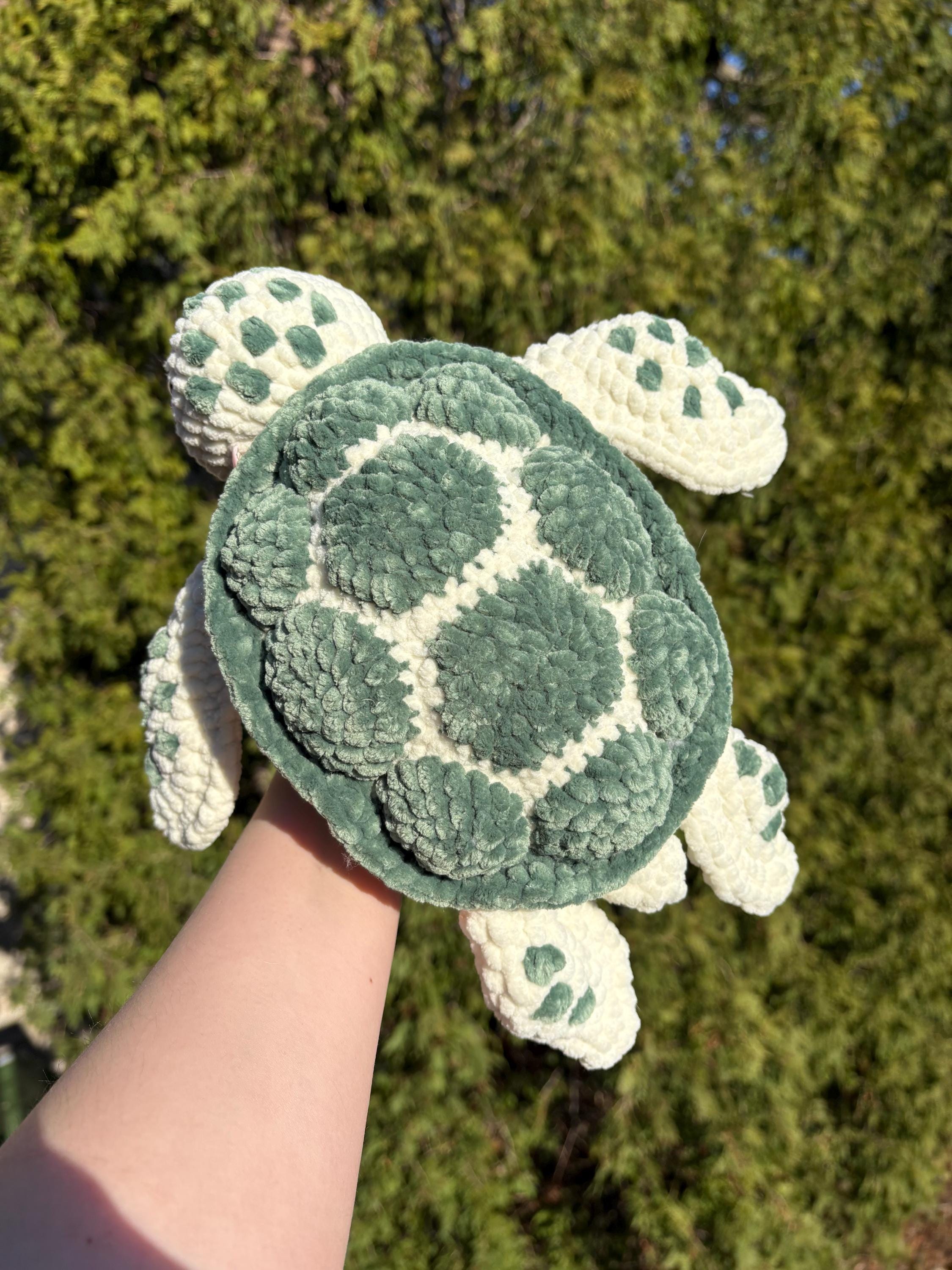 Green Crochet Sea Turtle - Etsy