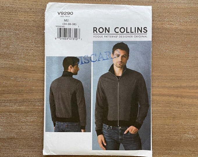 Vogue V9290 - Sewing Pattern for Men's Jacket for Knit Fabrics - Ron ...