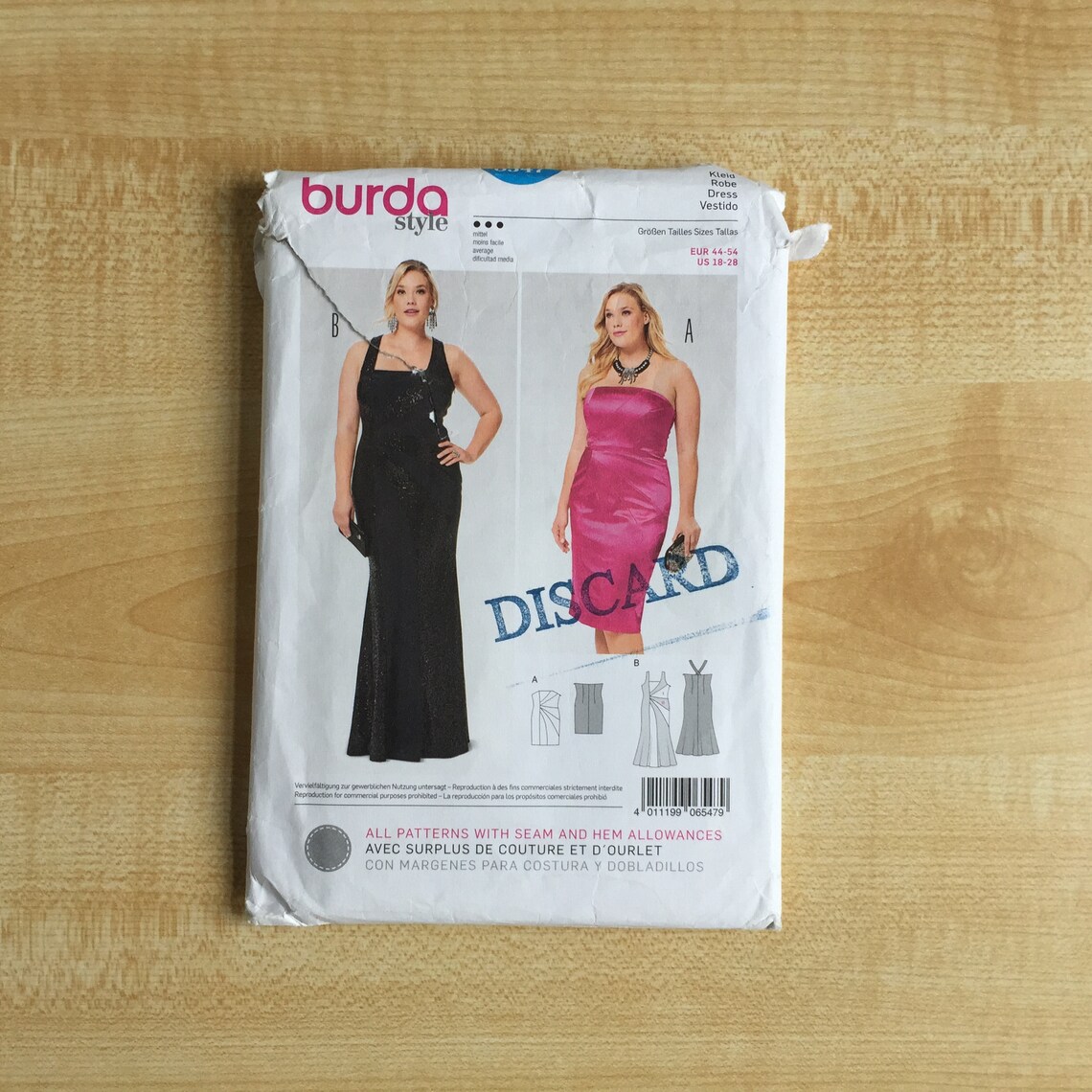 Burda Style 6547 Sewing Pattern for Close-fitted Dress | Etsy