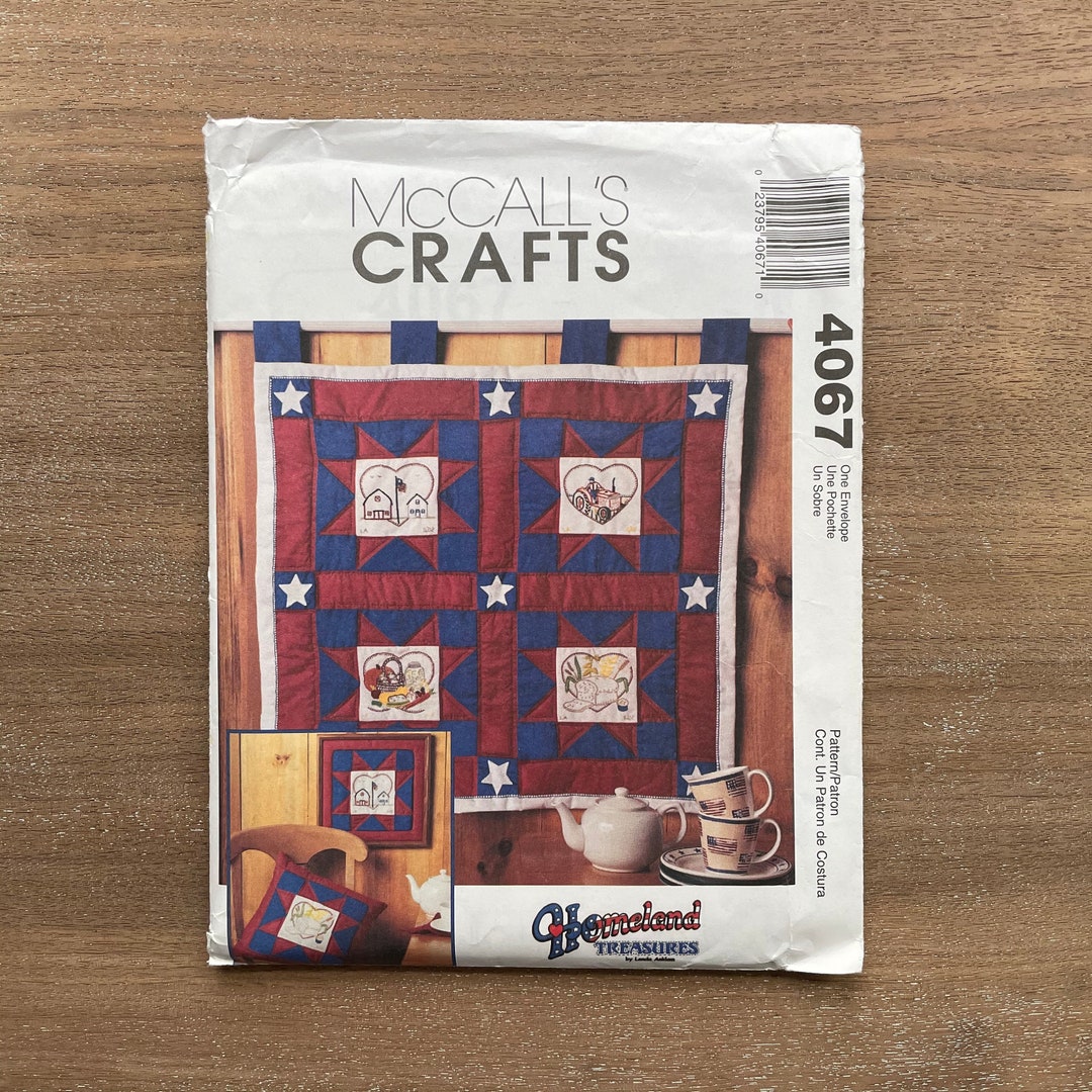 Mccall's Craft 4067 - Sewing Pattern for Quilt Block the American Quilt ...