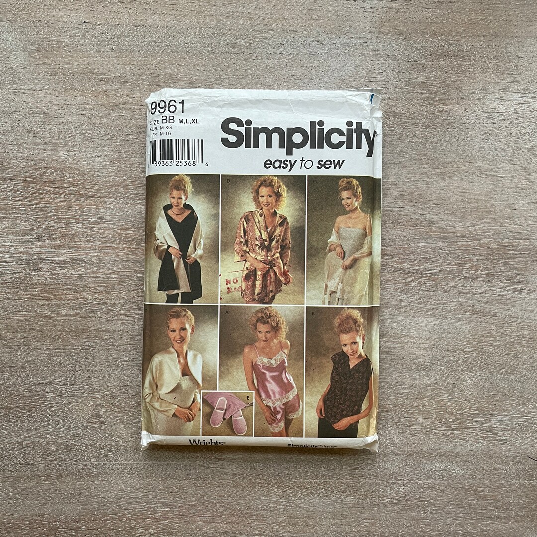 Simplicity 9961 - Sewing Pattern for Camisole, Tap Pants, Bias Top ...