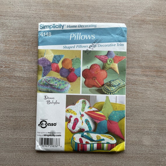 Simplicity 4148 Sewing Pattern for Shaped Pillows With | Etsy