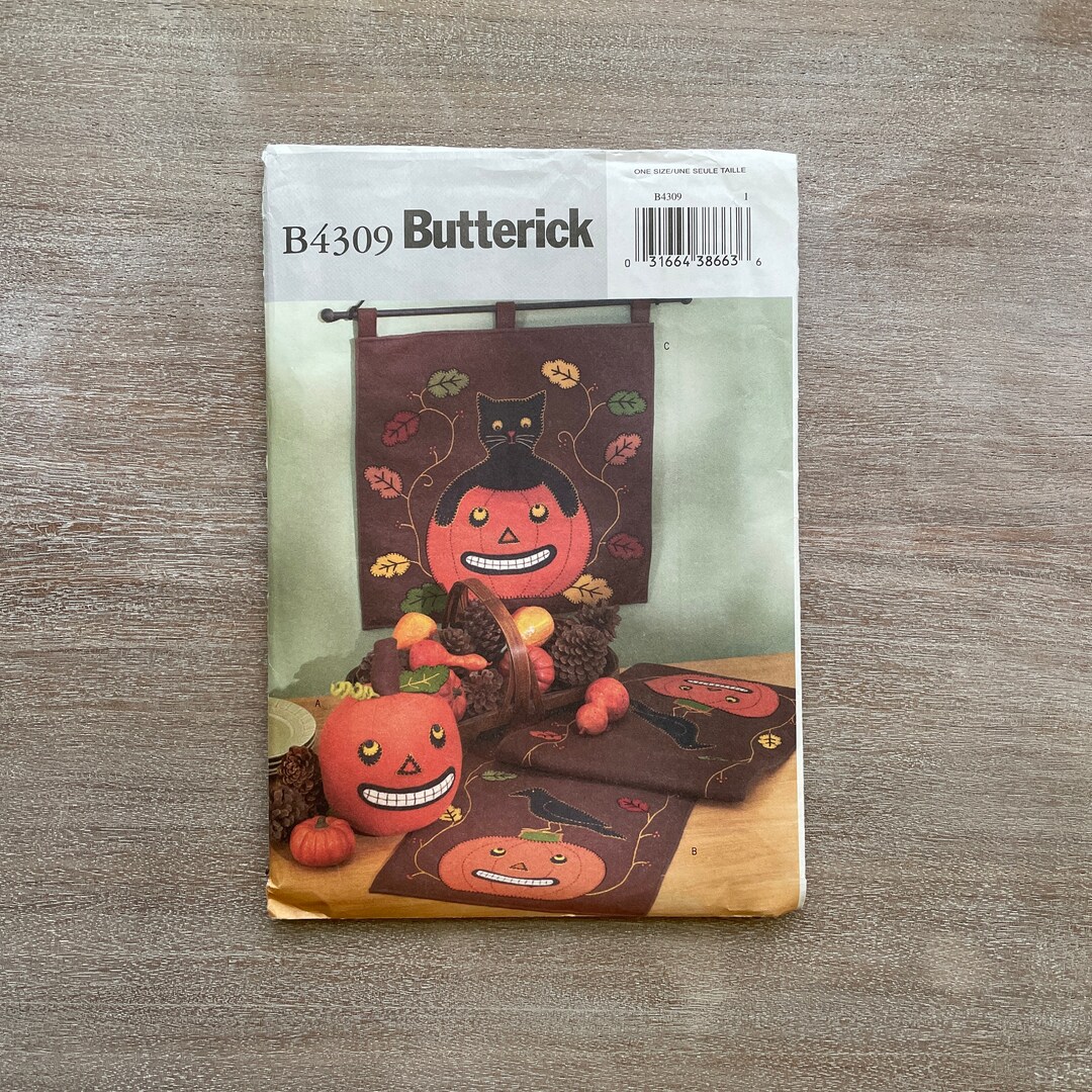 Butterick B4309 - Sewing Pattern for Halloween Decorations, Pumpkin ...