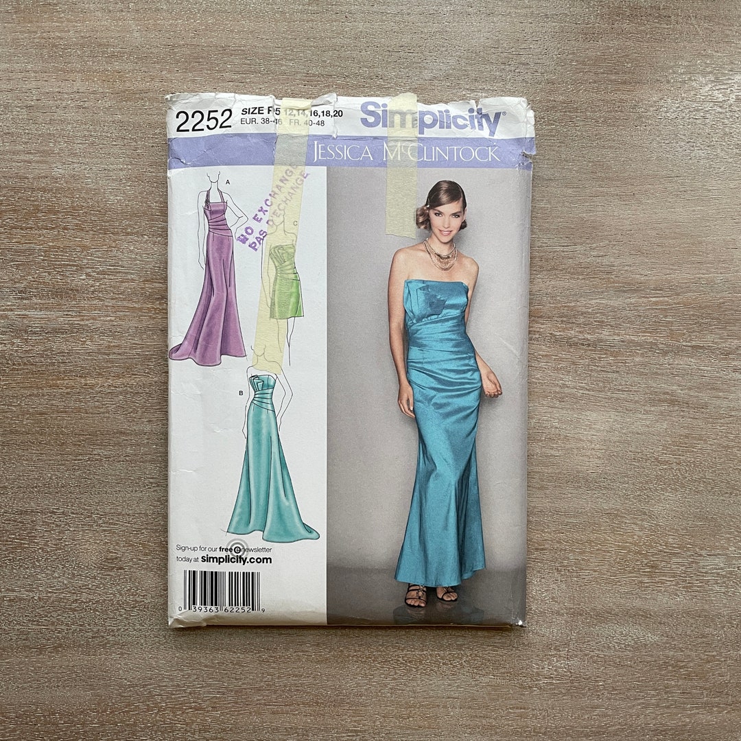 Simplicity 2252 - Printed Sewing Pattern for Gown, Evening Dress ...