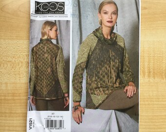 Vogue V1553 KOOS Couture Printed Sewing Pattern Misses Loose | Etsy