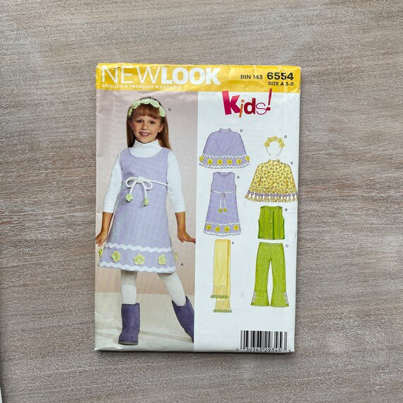 Simplicity New Look 6554 Sewing Pattern for Girls' | Etsy