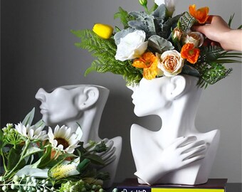 Human Head Vase - Etsy