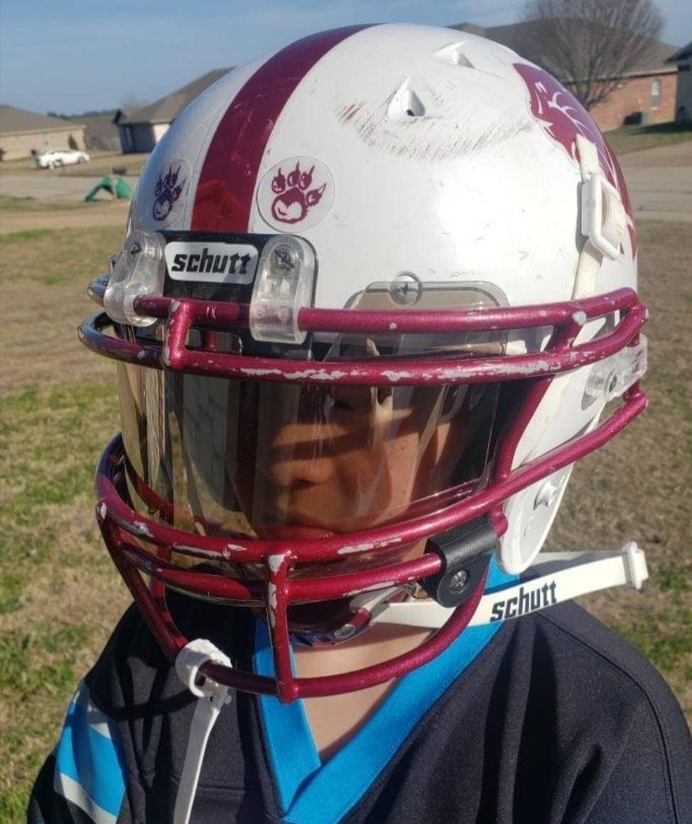 Chrome Football Visor