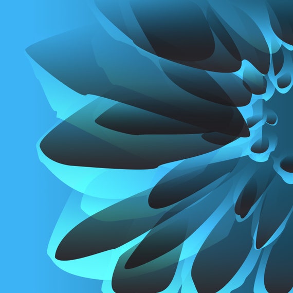 3000 Blue Flower Digital Download | Etsy