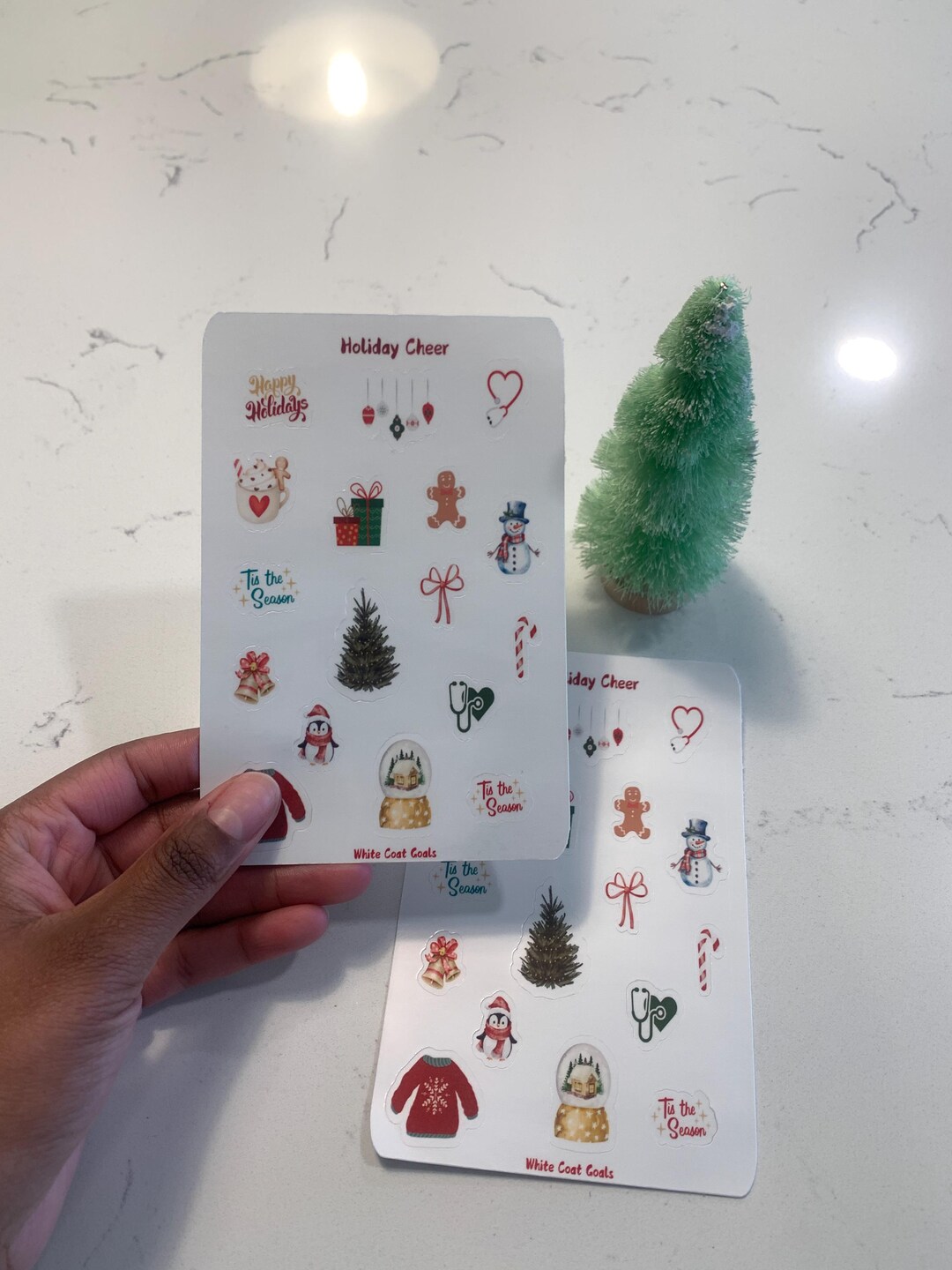 Holiday Sticker Sheet Healthcare Stickers Healthcare Gifts Holiday ...