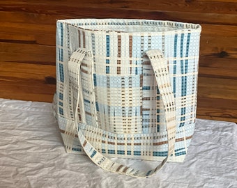 Medium Cotton Canvas Tote Bag Heavyweight Structured - Etsy
