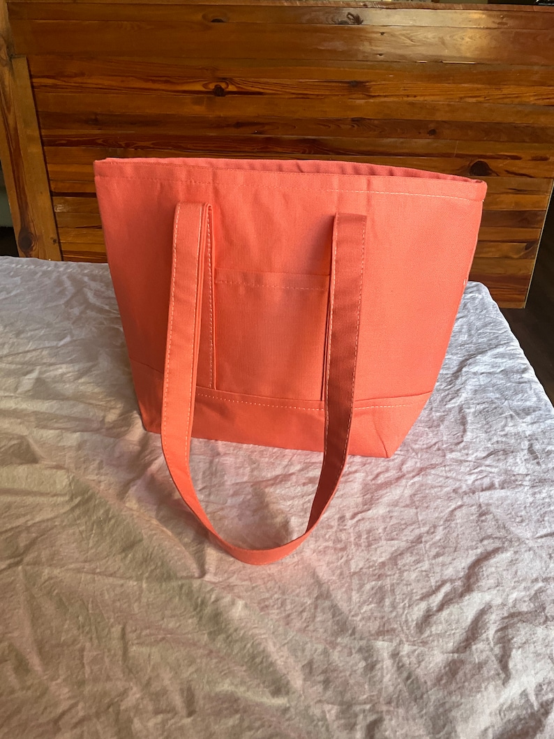 Medium Cotton Canvas Tote Bag Heavyweight Structured - Etsy