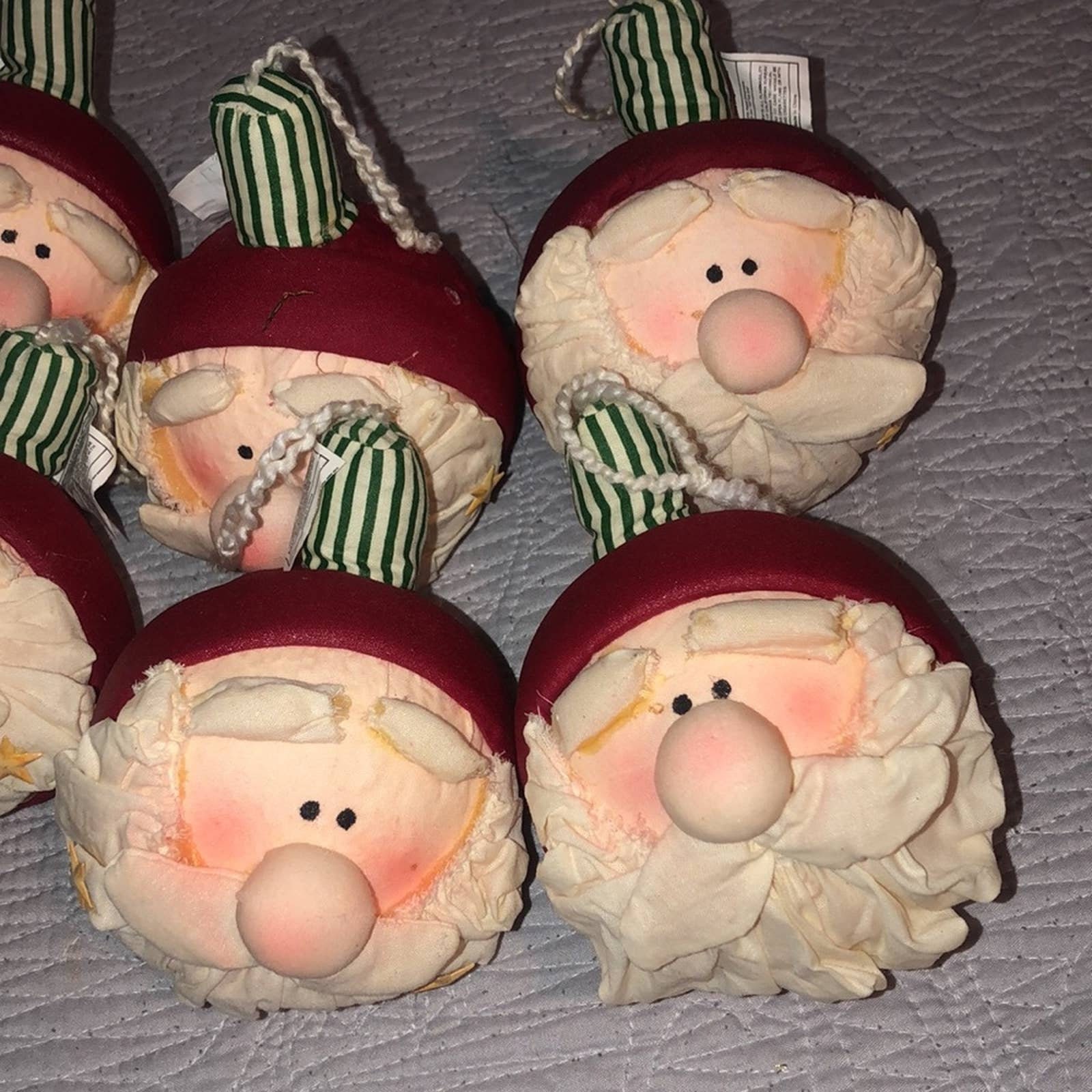 Set of 6 Santa Clause Christmas Ornaments Decorations - Etsy