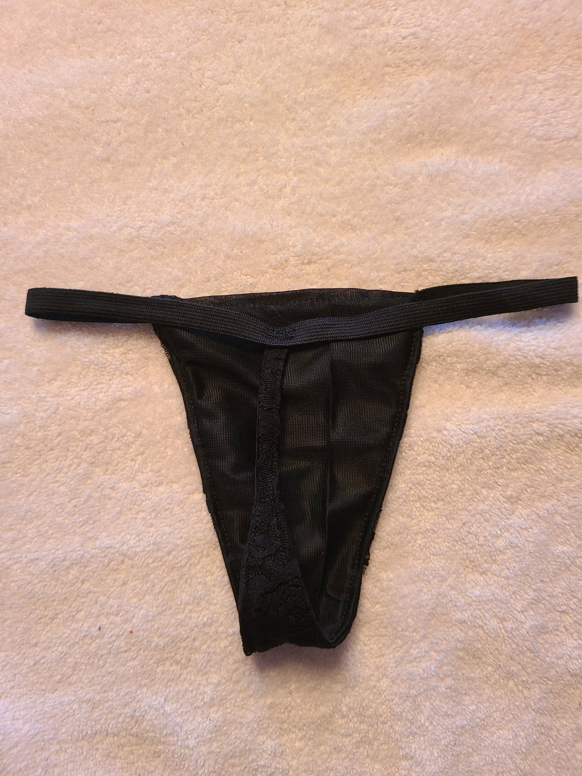 Lace & Satin Double Sided G-string - Etsy UK