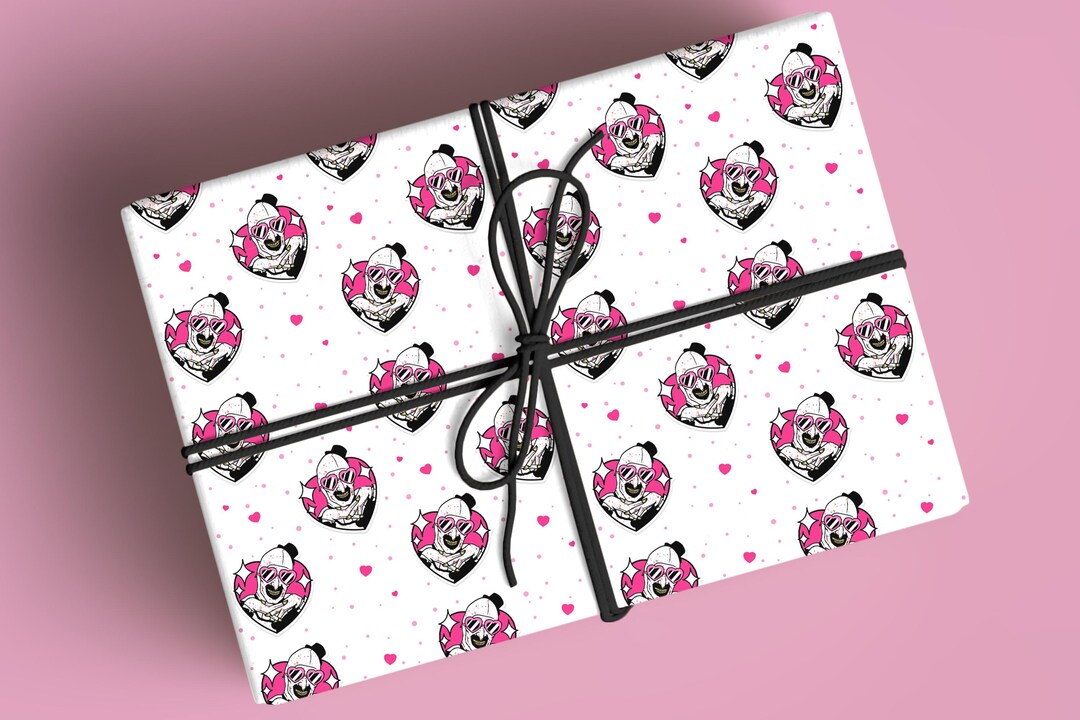Cute Art the Clown Terrifier Wrapping Paper - Etsy