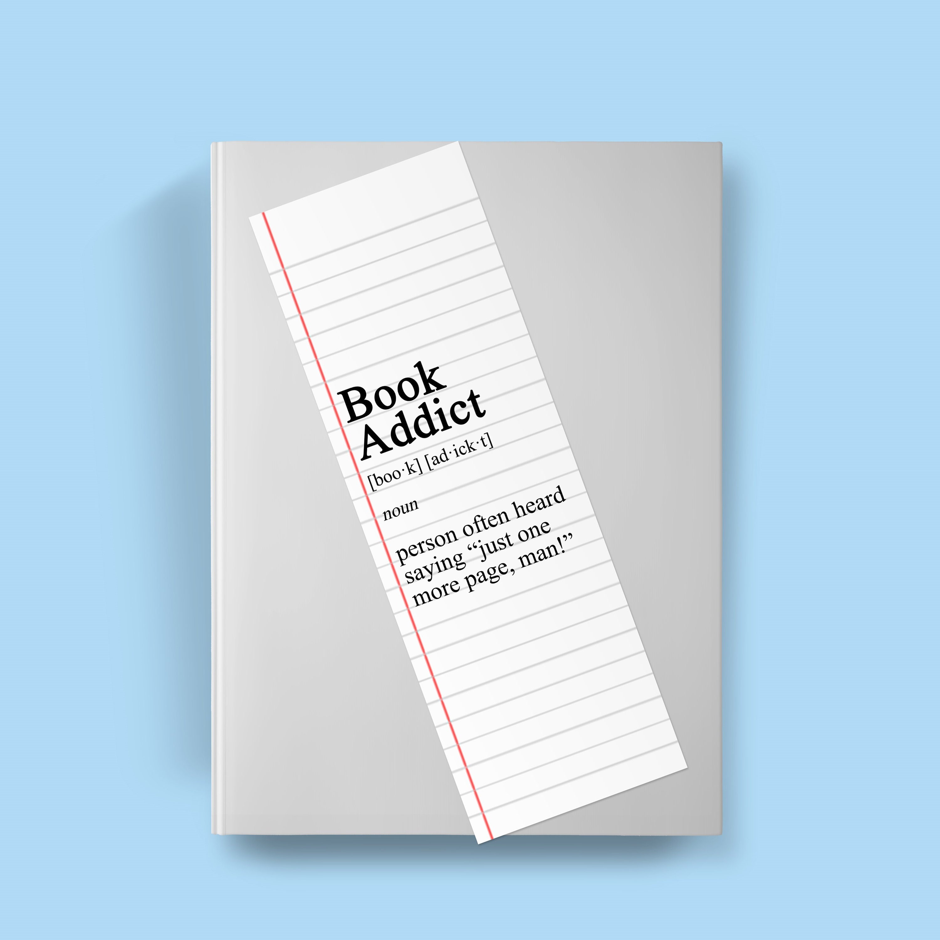Book Addict Definition Bookmark - Etsy UK