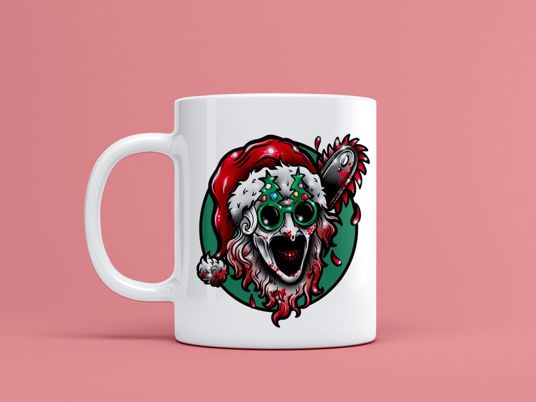 Terrifier Christmas Ceramic Mug Art the Clown Horror - Etsy