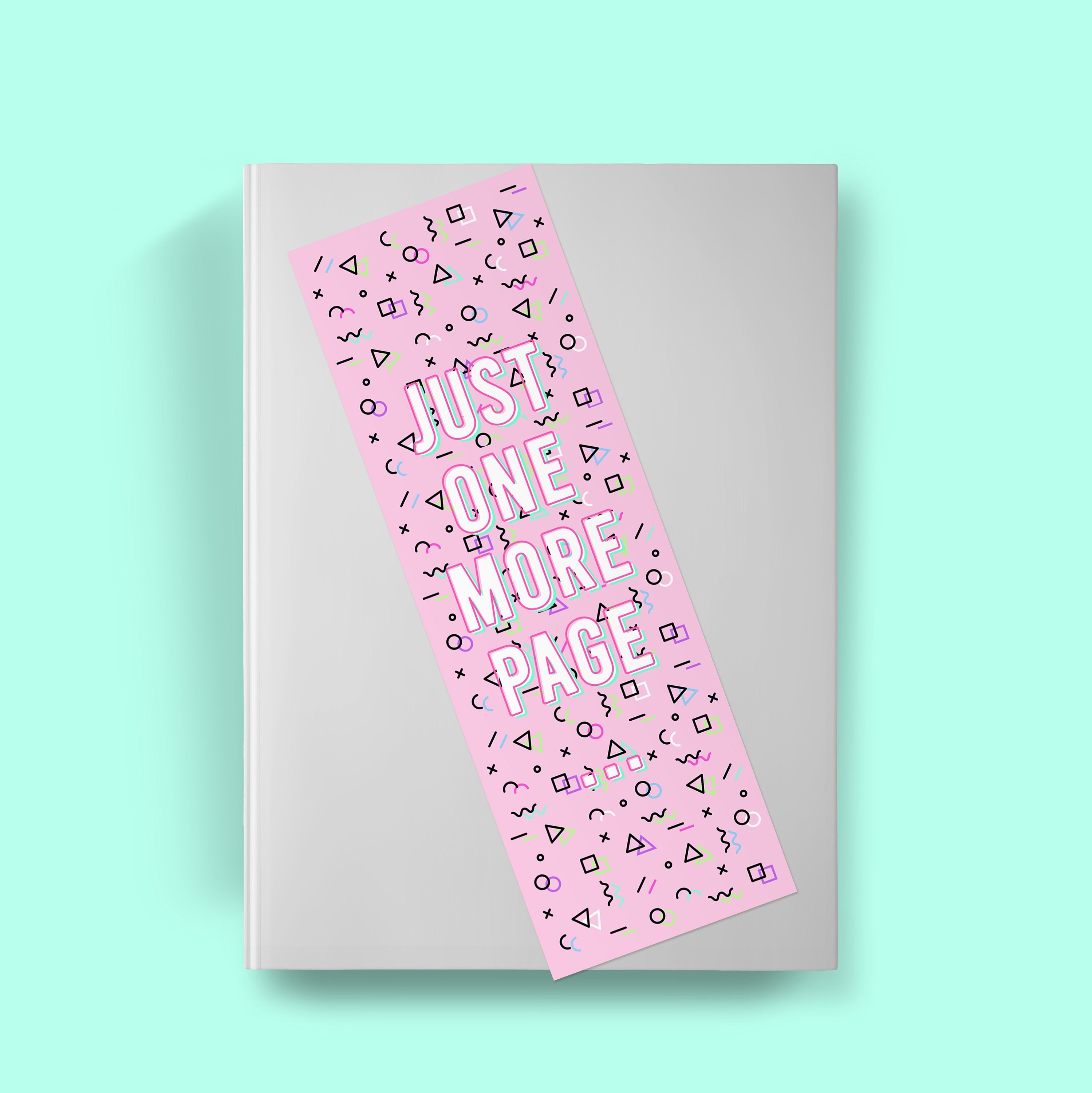 Just One More Page Bookmark | Etsy