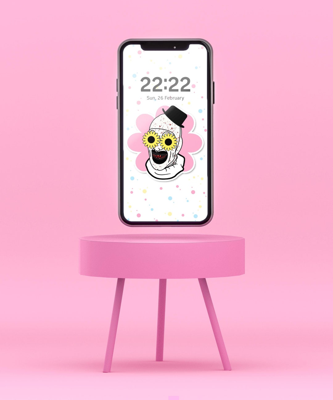 Art the Clown Phone Wallpaper Terrifier - Etsy