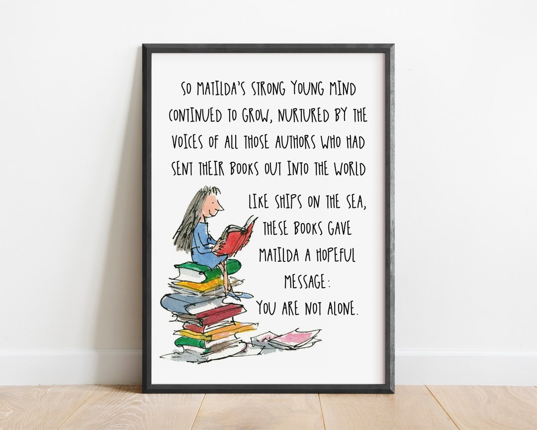 Matilda Quote Art Print - Etsy