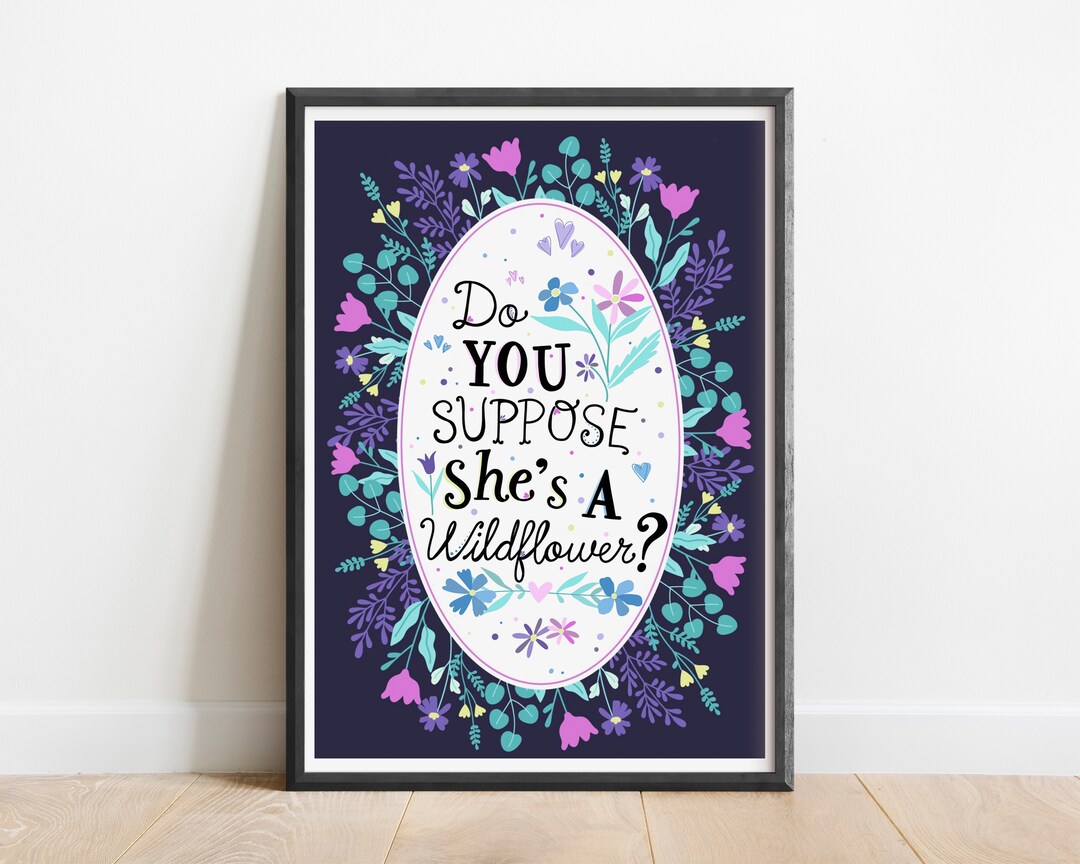 Wildflower Quote Art Print - Etsy