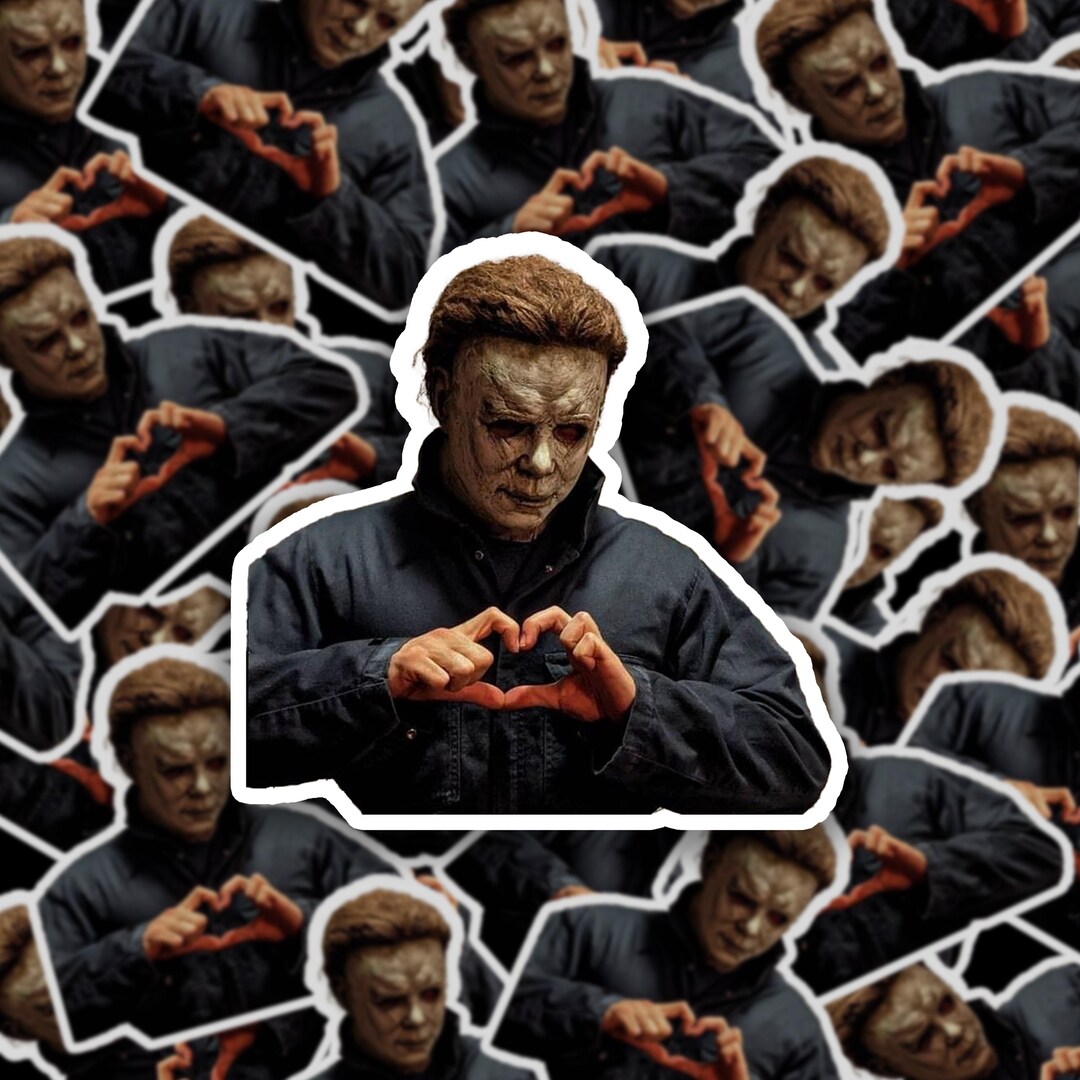 Michael Heart Hands Sticker - Etsy