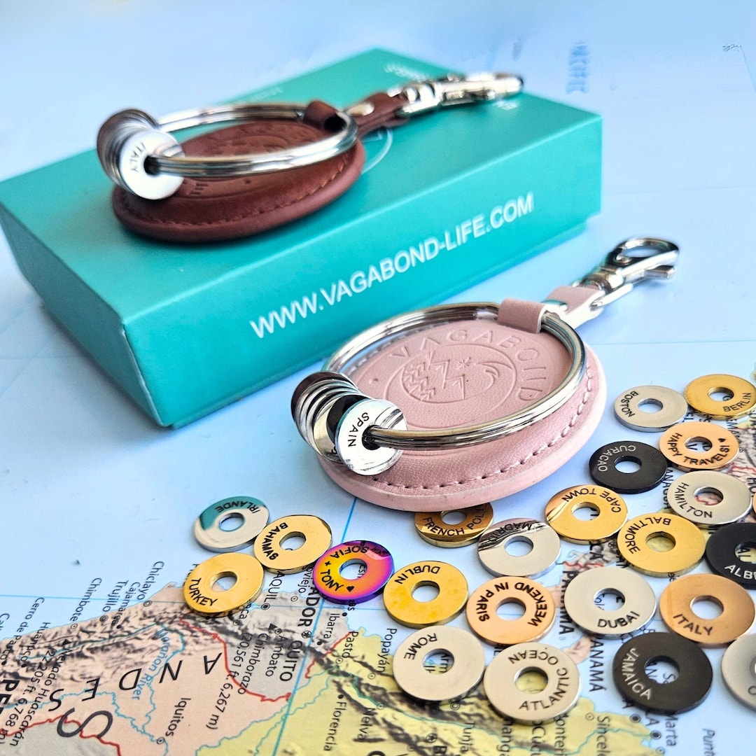 Personalized Travel Keychain: Stainless Steel Keepsake With Custom ...