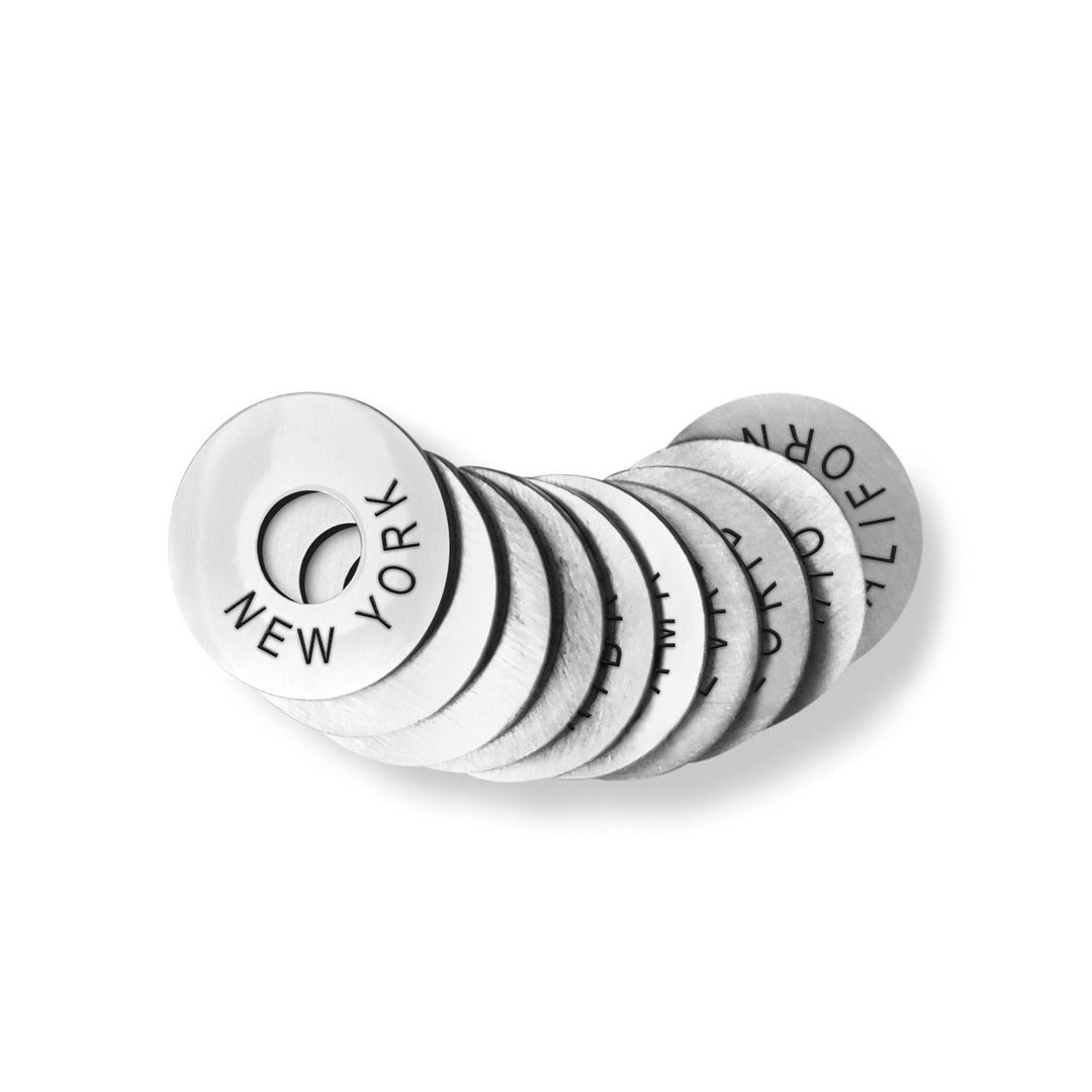 US State Name Washers Visited US State Tags Custom State Circles US State Name Washers Visited US State Tags Custom State Circles