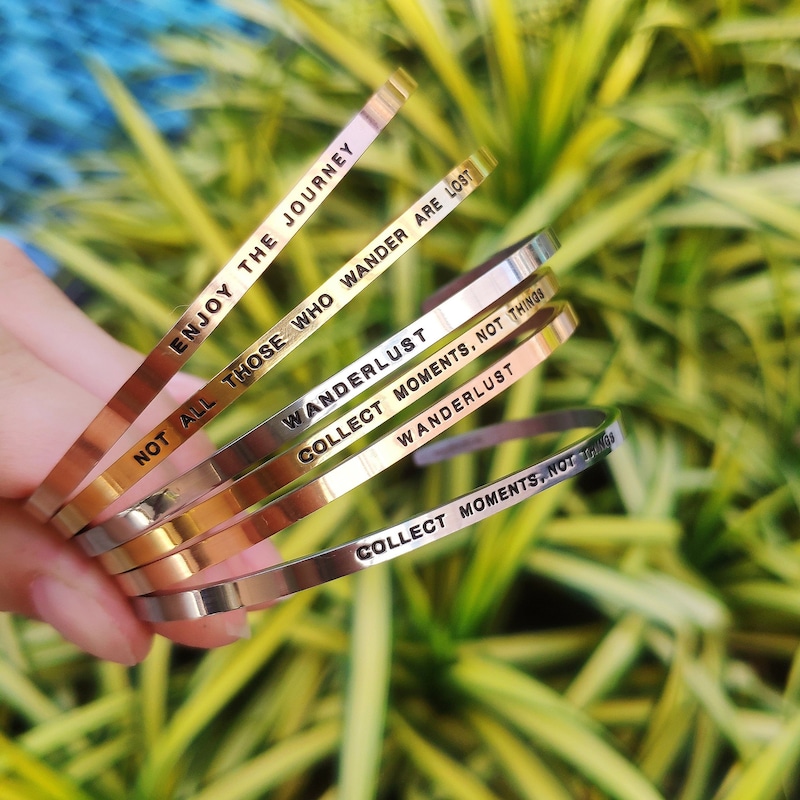 Mantra Bracelet - Etsy