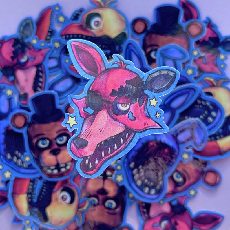 FNAF~ Withered Animatronics Glossy Vinyl Stickers - Etsy