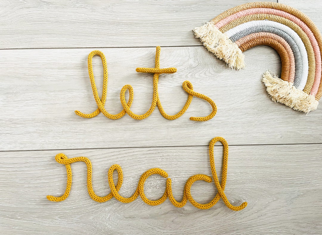 Vamos a leer el letrero de alambre tejido/leer el letrero de tejido ...