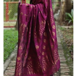 Pure Linen Hand Loom ,handwork Saree for Indian Ethnic Women Wear ...