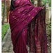 Pure Linen Hand Loom ,handwork Saree for Indian Ethnic Women Wear ...
