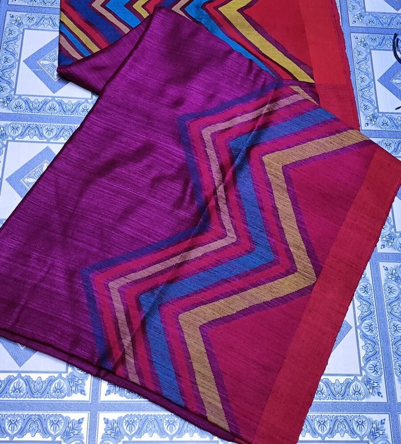 Premium Quality Matka Silk Saree With Blouse,party Wedding Wear Unique ...