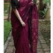 Pure Linen Hand Loom ,handwork Saree for Indian Ethnic Women Wear ...