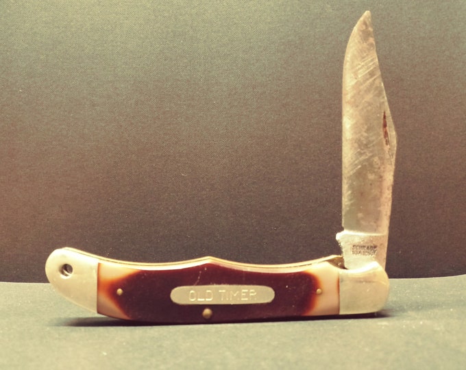 Old Timer Vintage Collectible Schrade Knife old Timer Folding Single ...