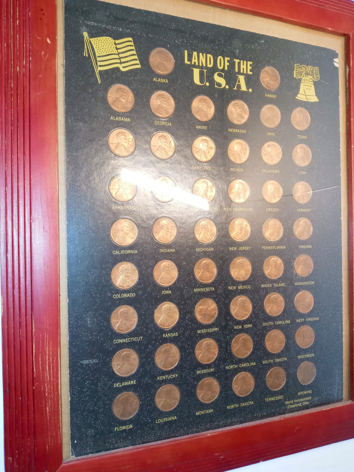 50 States Penny Set each penny is engraved with one of the 50 | Etsy