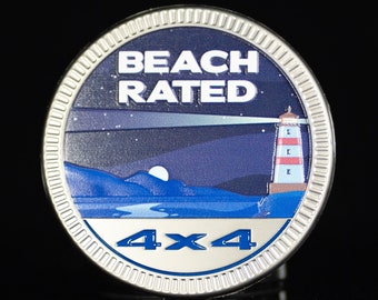 Beach Rated Metal Badge - Etsy