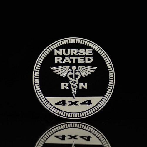Nurse Rated Registered Nurse RN Metal Badge - Etsy